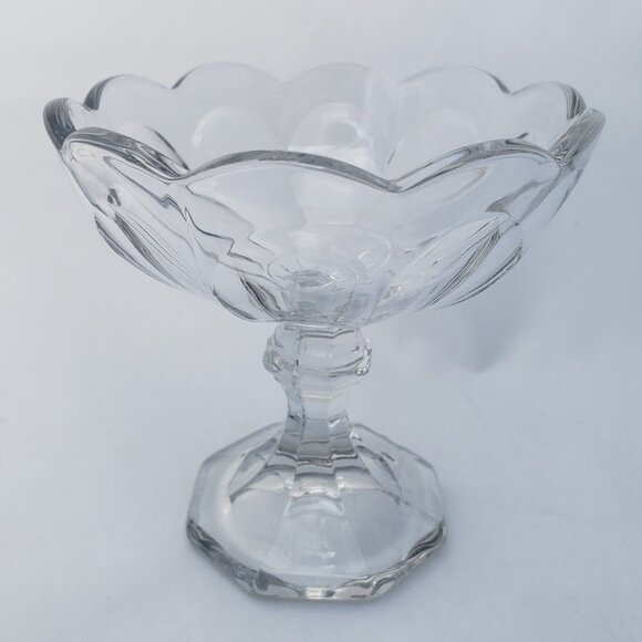 Heisey | Dining | Vintage Heisey Colonial Clear Glass Panel Round ...